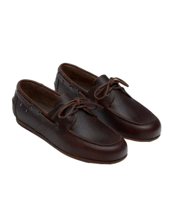 SEBAGO Owen Textured Leather Boat Shoes
