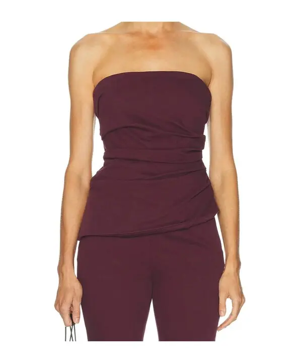 Simkhai Sleeveless Strapless Vest With Asymmetrical Hem
