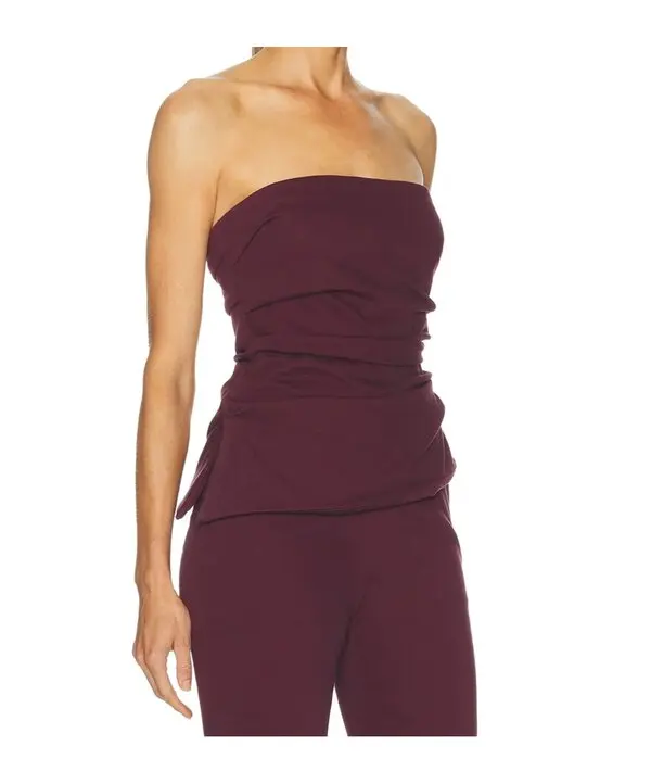 Simkhai Sleeveless Strapless Vest With Asymmetrical Hem