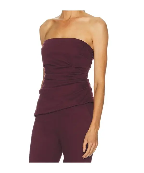 Simkhai Sleeveless Strapless Vest With Asymmetrical Hem