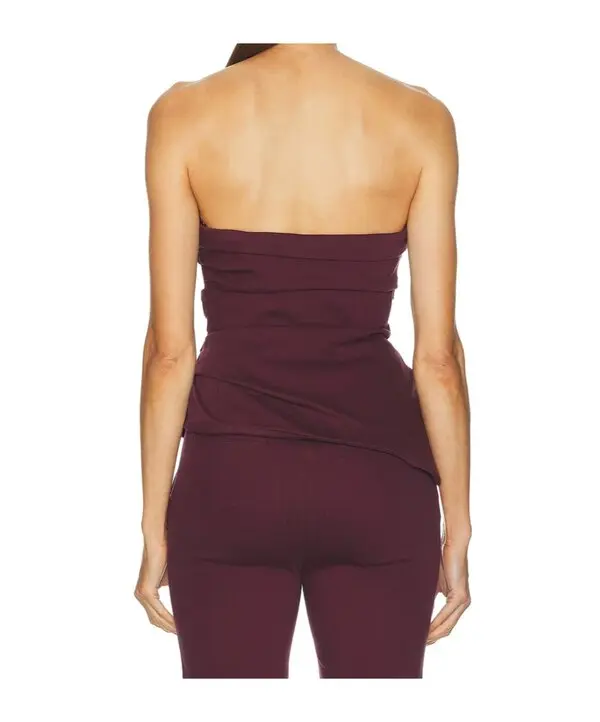 Simkhai Sleeveless Strapless Vest With Asymmetrical Hem