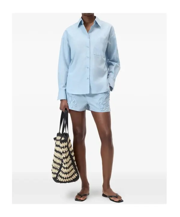 Closed Embroidered Oversized Shirt