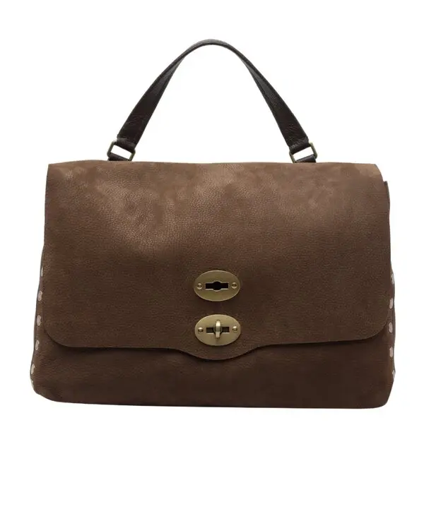 ZANELLATO Flap Shoulder Bag With Dual Clasp - Brown