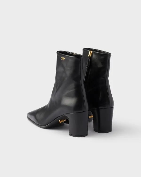 Prada Leather Ankle Boots