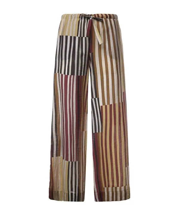 OTTOD'AME Striped Wide-leg Pants