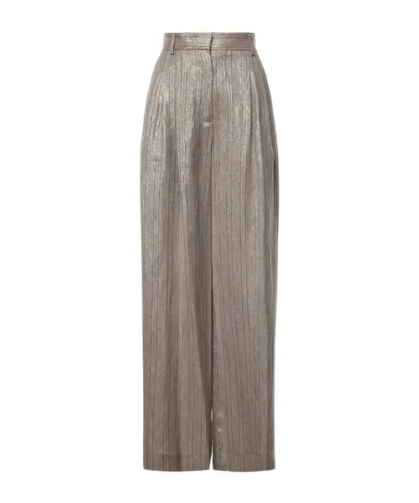 OTTOD'AME Pinstriped Wide-leg Pants