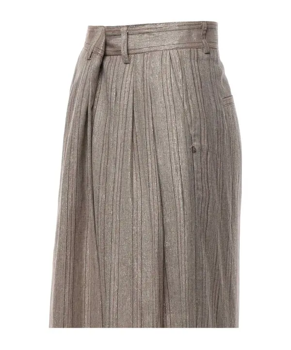 OTTOD'AME Pinstriped Wide-leg Pants