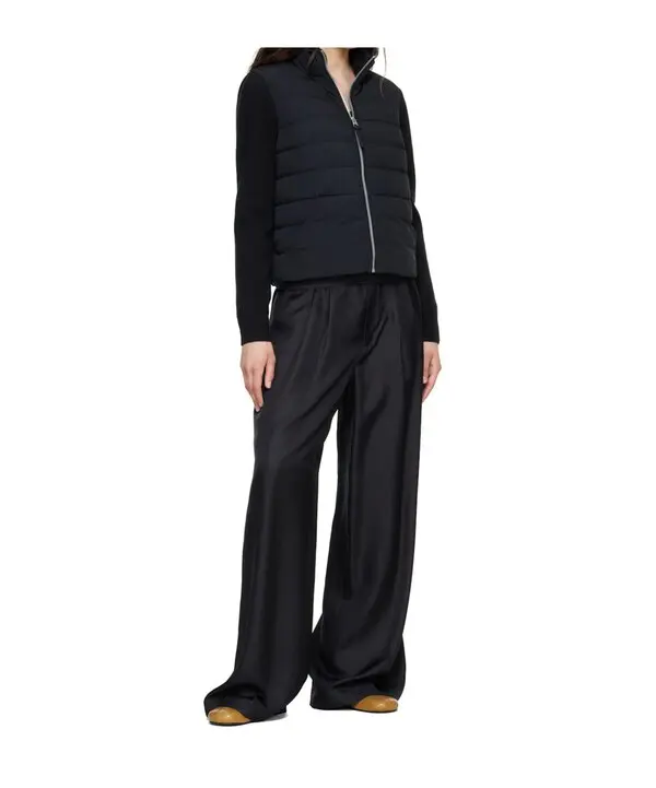Mackage Gretel Hybrid Down Jacket With Knitted Sleeves