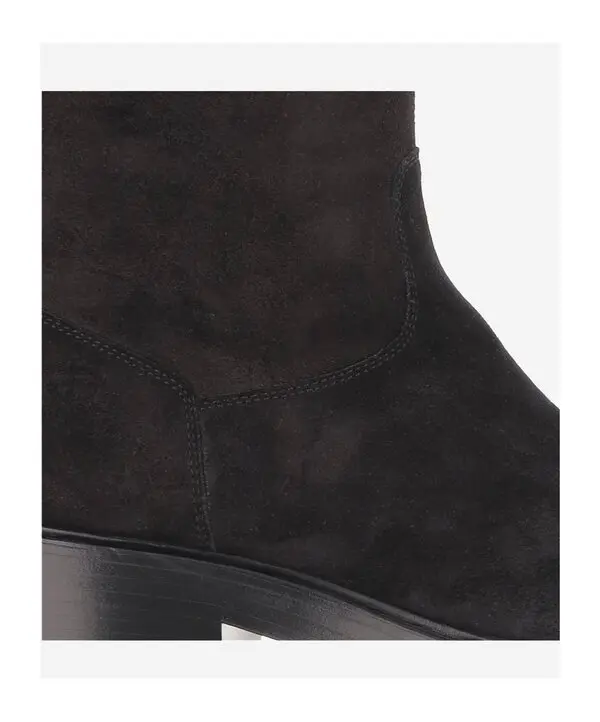 Sartore Buckled Suede Ankle Boots