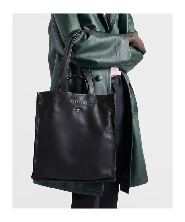 Prada Nappa Leather Tote Bag