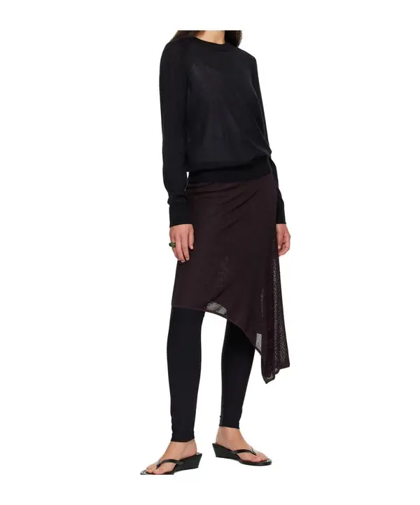 Loulou De Saison Ditto Fine Knit Cashmere Sweater - Black