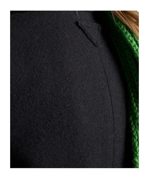 Prada Single-breasted Shetland Wool Coat