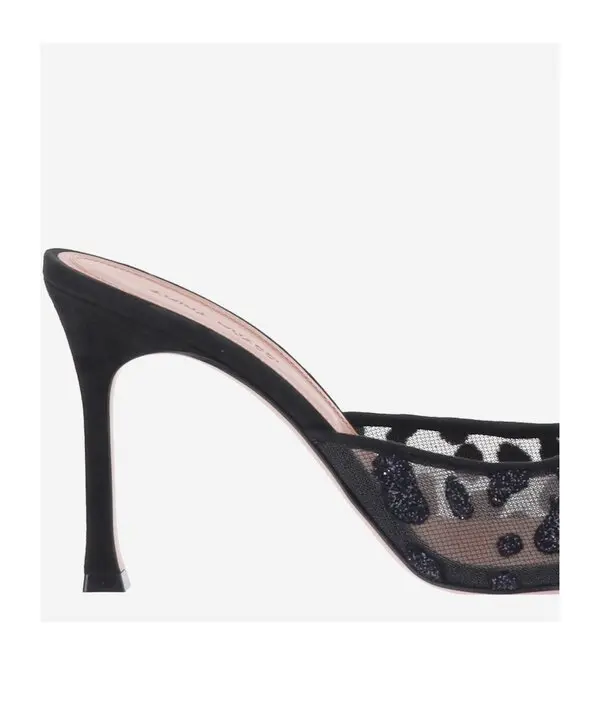 Amina Muaddi Round-toe High-heeled Sandals