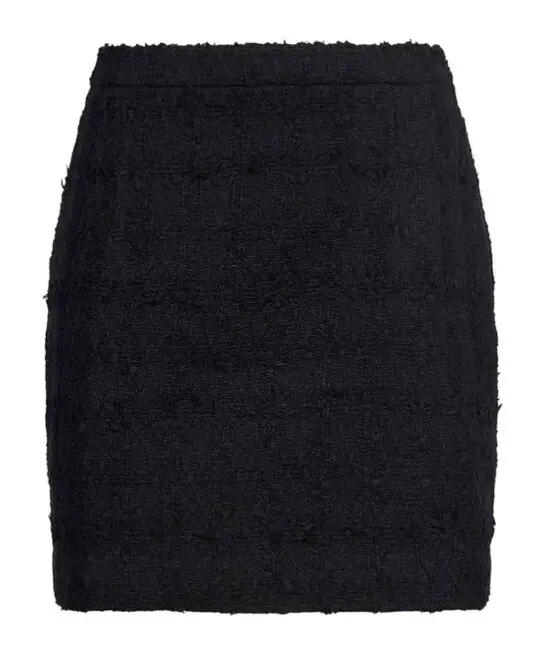Alessandra Rich Check Tweed Bouclé Mini Skirt