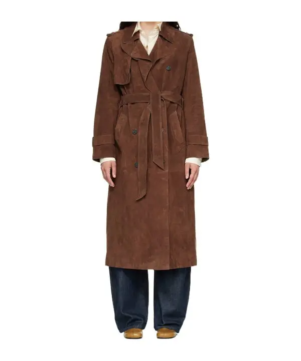Mackage Oversized Long-sleeve Trench Coat - Brown