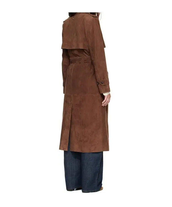 Mackage Oversized Long-sleeve Trench Coat - Brown