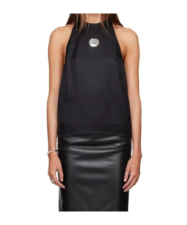 Loulou De Saison Twill Vest - Black