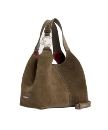 COCCINELLE Suede Logo-plaque Tote Bag