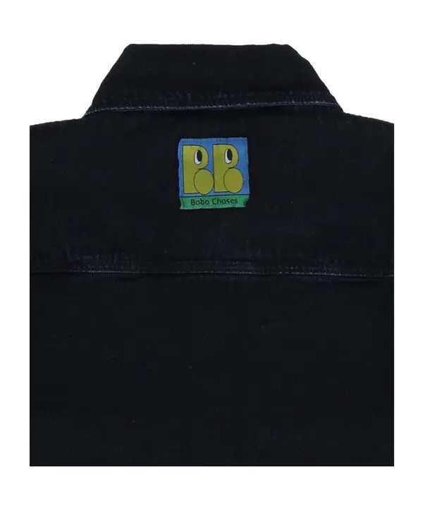 BOBO CHOSES Long Sleeve Denim Shirt With Chest Pockets