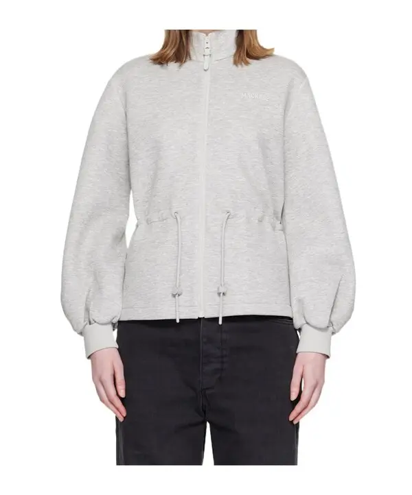 Mackage Finola Casual Zip-up Jacket With Drawstring Waist - Grey