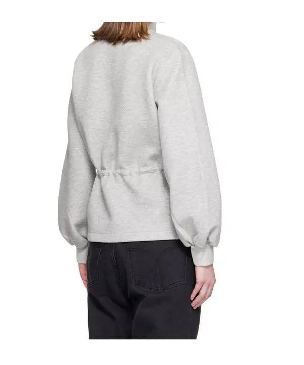 Mackage Finola Casual Zip-up Jacket With Drawstring Waist - Grey