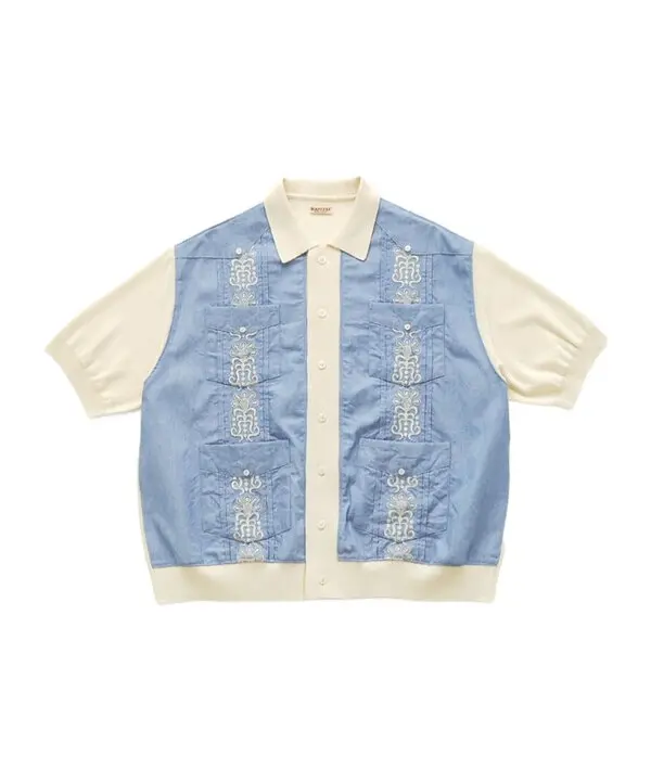 Kapital Cuban Knitwear Shirt - Lightblue
