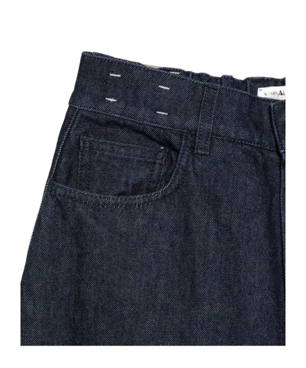 ALYSI Elasticated Waistband Jeans - Navy Blue