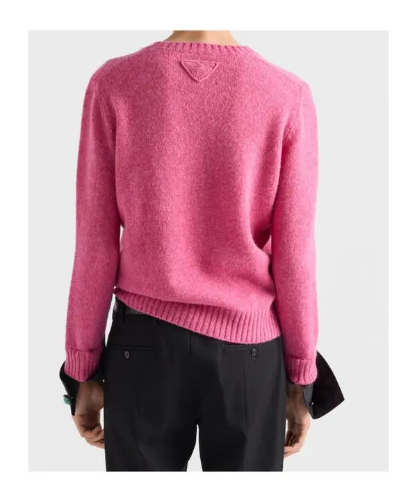 Prada Shetland Wool Crew-neck Sweater