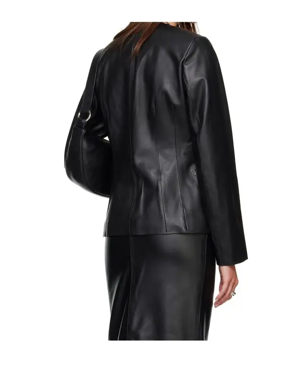 Loulou De Saison Adea Leather Jacket - Black