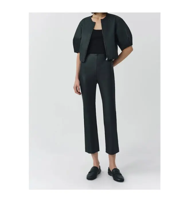 Simkhai Cropped Leather Trousers