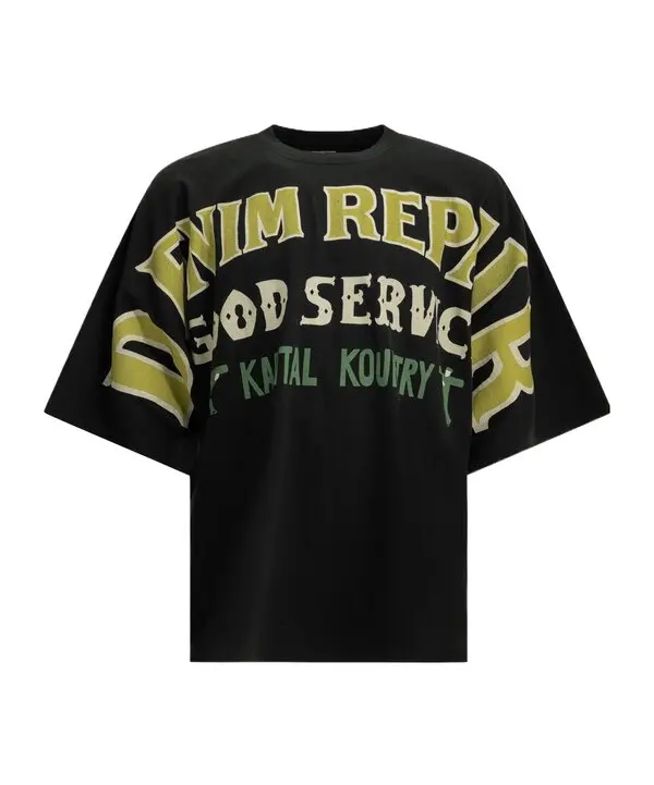 Kapital Logo-print Cotton T-shirt - Black