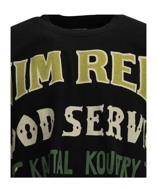 Kapital Logo-print Cotton T-shirt - Black