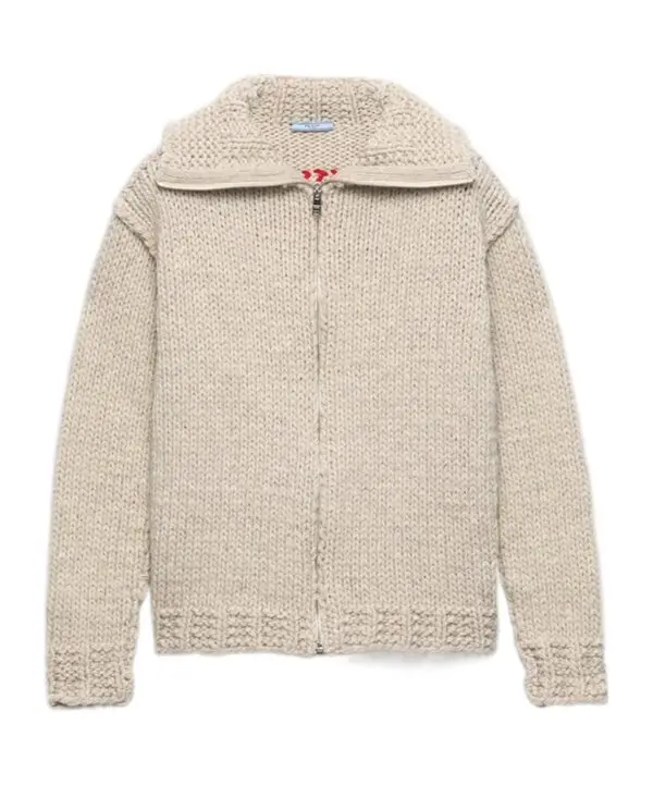 Prada Wool Zipper Cardigan