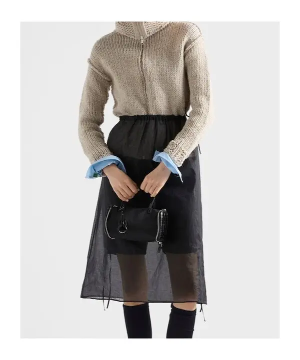 Prada Wool Zipper Cardigan