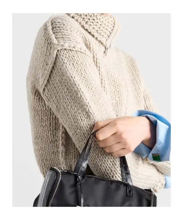 Prada Wool Zipper Cardigan