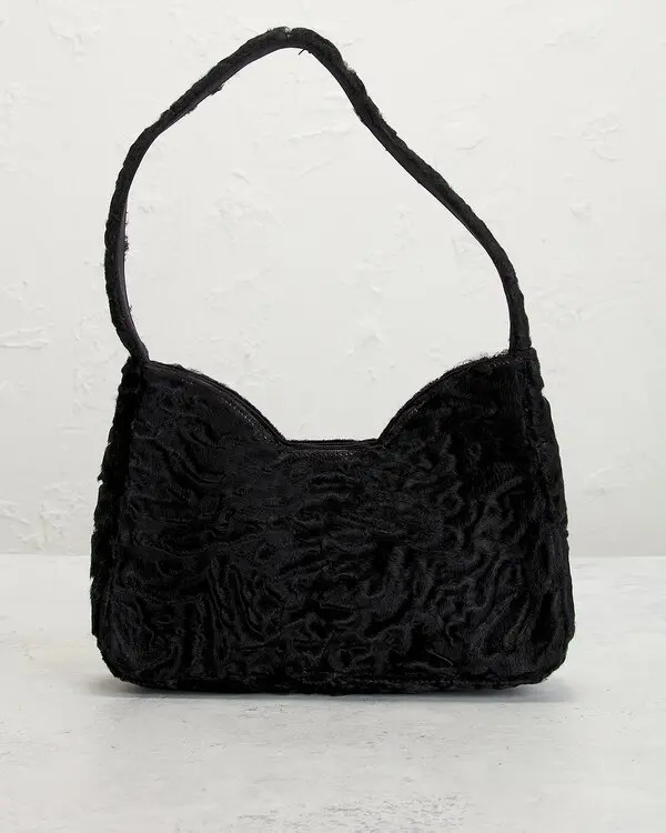 FWRD RENEW Prada Astrakhan Fur Shoulder Bag
