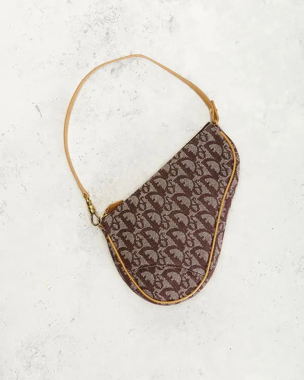 FWRD RENEW Dior Diorissimo Pochette Saddle Bag - Brown
