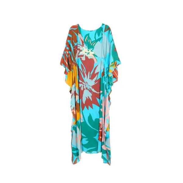 Saachi Polychromatic Floral Kaftan