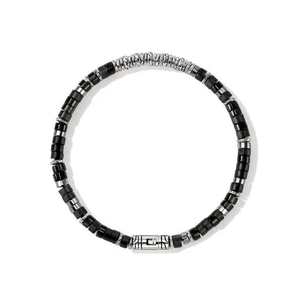 JOHNHARDY John Hardy Heishi Bracelet With Black Onyx And