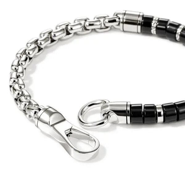 JOHNHARDY Heishi Chain Bracelet With Black Onyx