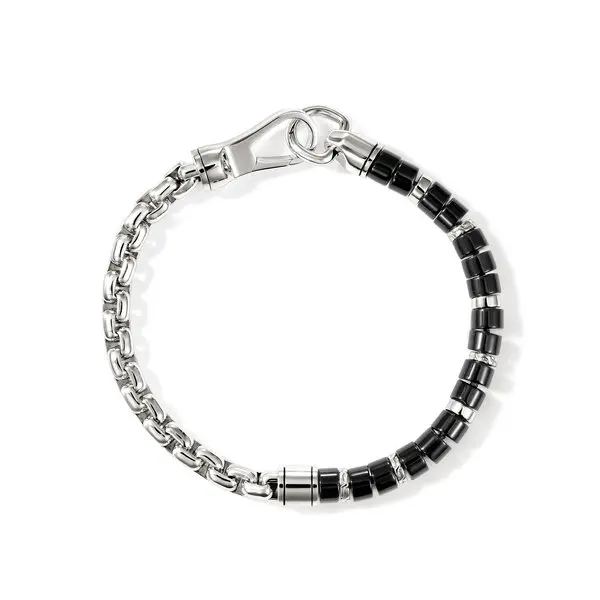 JOHNHARDY Heishi Chain Bracelet With Black Onyx