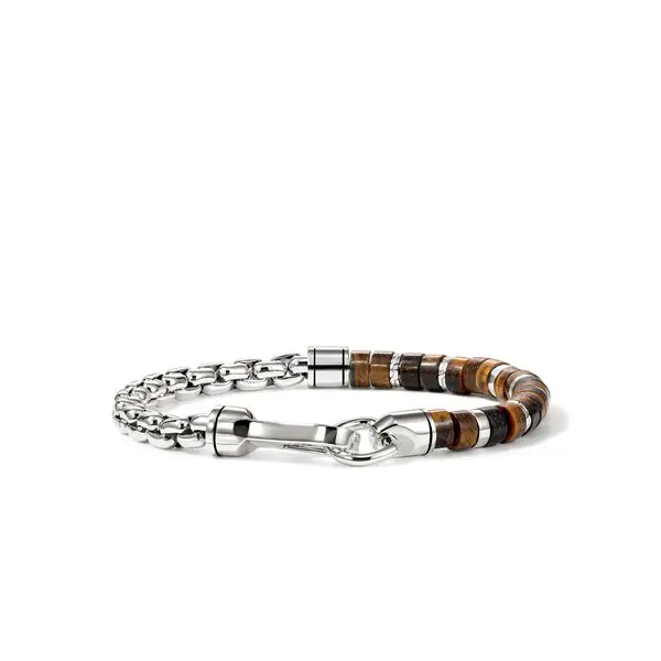 JOHNHARDY Heishi Chain Bracelet With Tiger Eye Beads