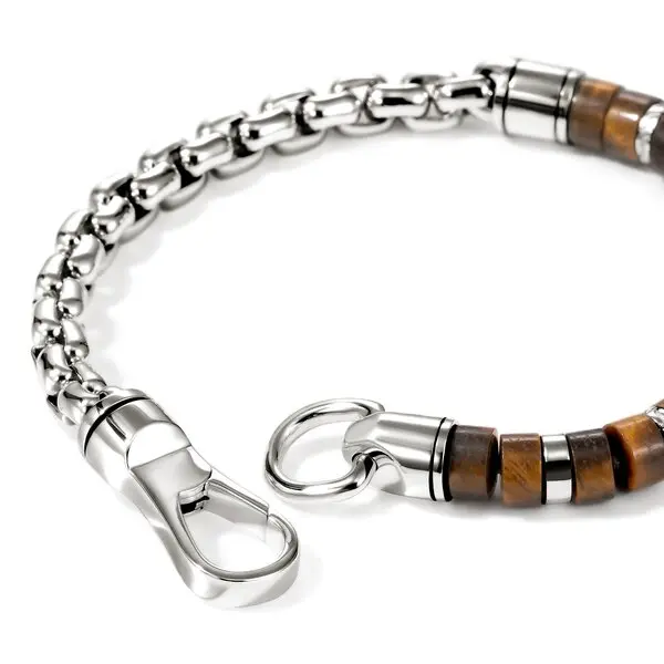 JOHNHARDY Heishi Chain Bracelet With Tiger Eye Beads