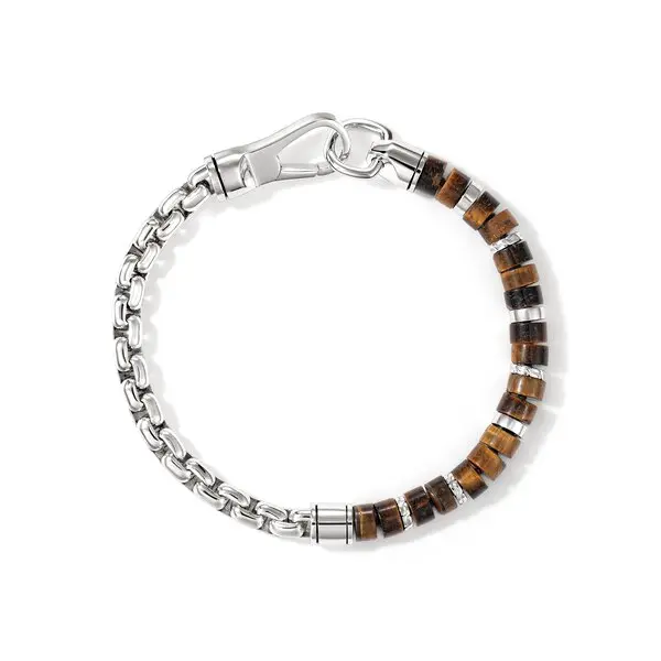 JOHNHARDY Heishi Chain Bracelet With Tiger Eye Beads