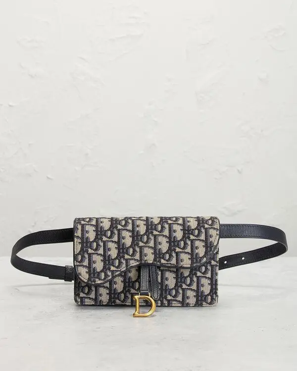 FWRD RENEW Dior Oblique Saddle Belt Bag