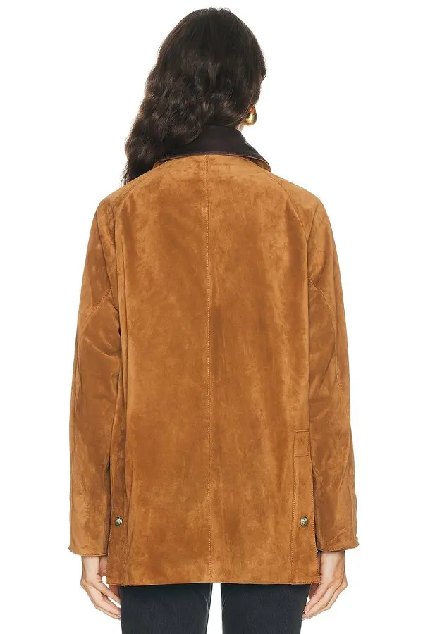 NILI LOTAN Suede Parka