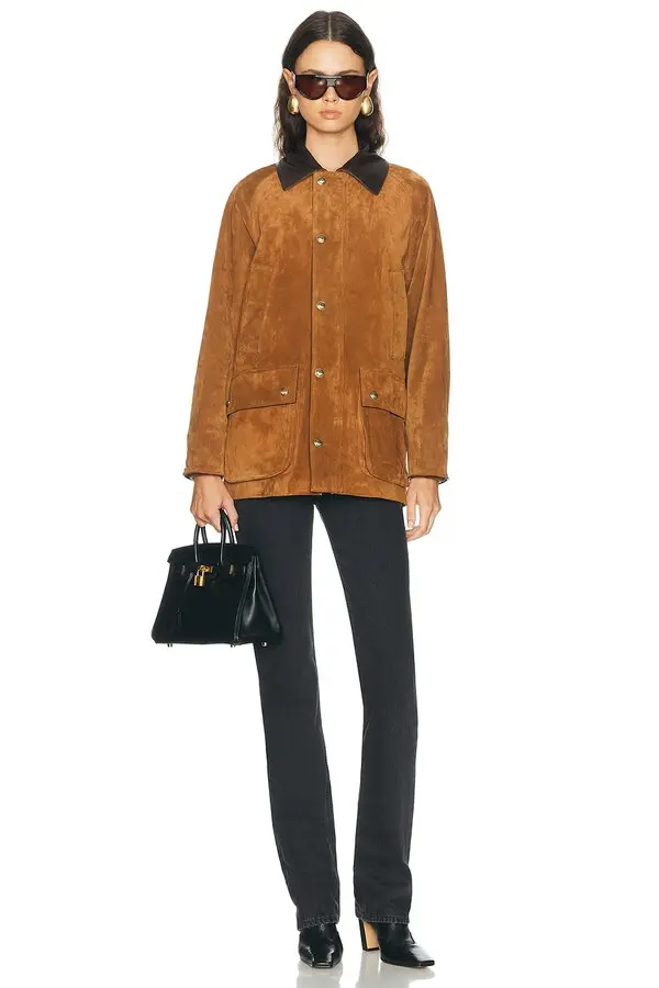 NILI LOTAN Suede Parka