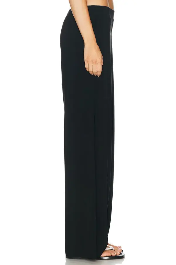 Norma Kamali Flat Front Wide Pant
