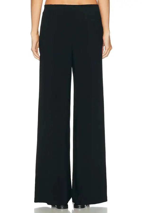 Norma Kamali Flat Front Wide Pant