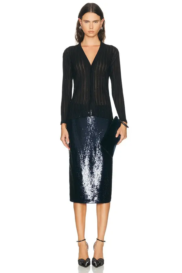 TOM FORD Micro Sequined Evening Cardigan